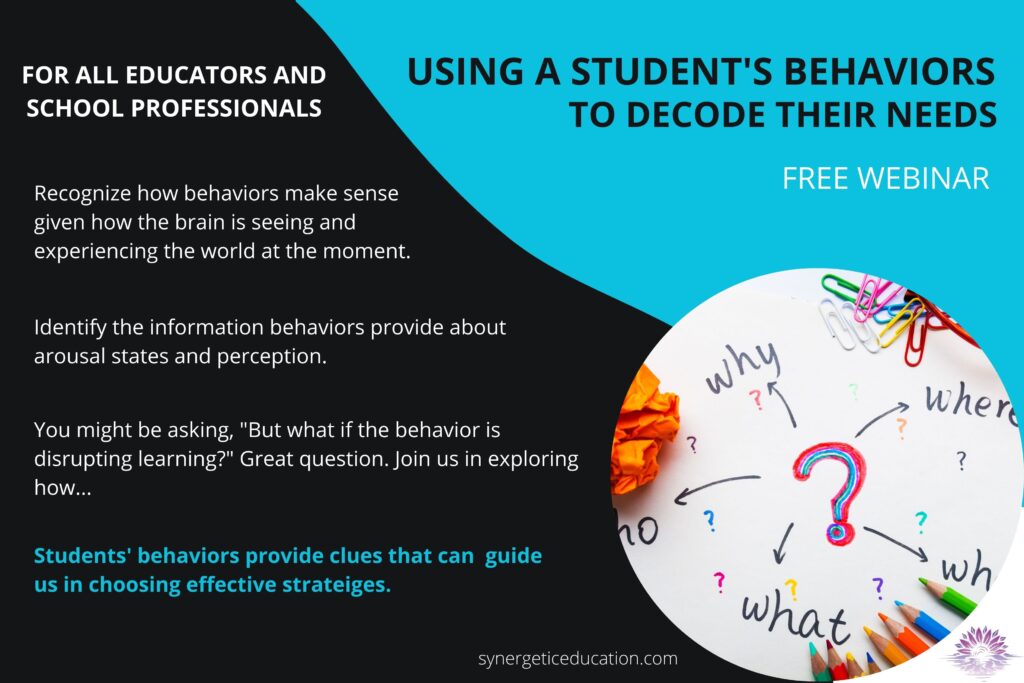 FREE Webinar: Using a Student's Behaviors to Decode their Needs ...